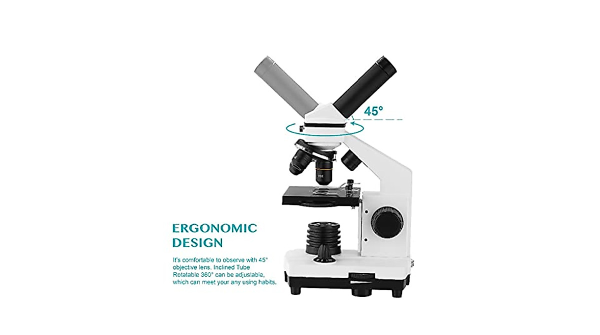 CZDYUF 64X-640X Professional Biological Microscope Up/Down LED ...
