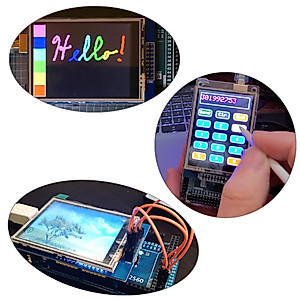 DIYmalls 2.8" TFT LCD Display Module 5V/3.3V ILI9341 Resistive Touchscreen 320x240 8-bit Parallel Interface w/SD Card Slot for Arduino U NO Mega-2560
