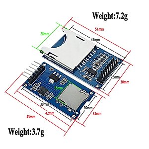 Micro SD Storage Expansion Board Micro SD TF Card Memory Shield Module SPI Suitable for Arduino Promotion-TF Module