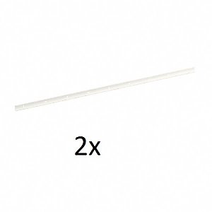 BOAXEL Suspension Rail (2 Pack) 32 1/2" White Wall Mounted Storage System