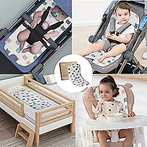 BZ Baby Seat Pad for Stroller, 3D Mesh Cooling Anti-Slip Hydro Gel Material Baby Seat Liner Double Sides Use Cushion Liner for Baby Stroller