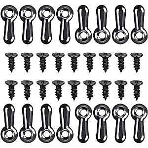 160-Piece Metal Picture Frame Set with 160 Screws, Turn Button Fasteners, Black Frame Hardware, Hanging Hangers for Photos, Crafts, Posters