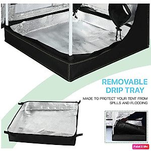 Grow Tents 96"X48"X78" High Reflective Grow Tent Indoor Grow Room for Planting Fruit Flower Veg with Removable Water-Proof Floor Tray 8x4