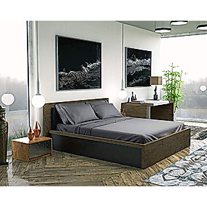 DREAMCARE Sheets Full Size Bed - Cooling Bed Sheets - 6pcs Set - Full Sheet Set - Full Size Sheets - Full Size Sheet Sets Soft & Long Lasting 100% Fine Brushed Polyester with Side Pocket - Gray