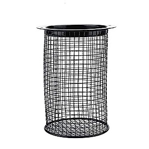 Sheens Reptile Anti Scald Lampshade, Day Night Ceramic Light Bulb Enclosure Cage Protector Round Reptile Heating Lamp Mesh Cover for Pet Reptile Amphibian