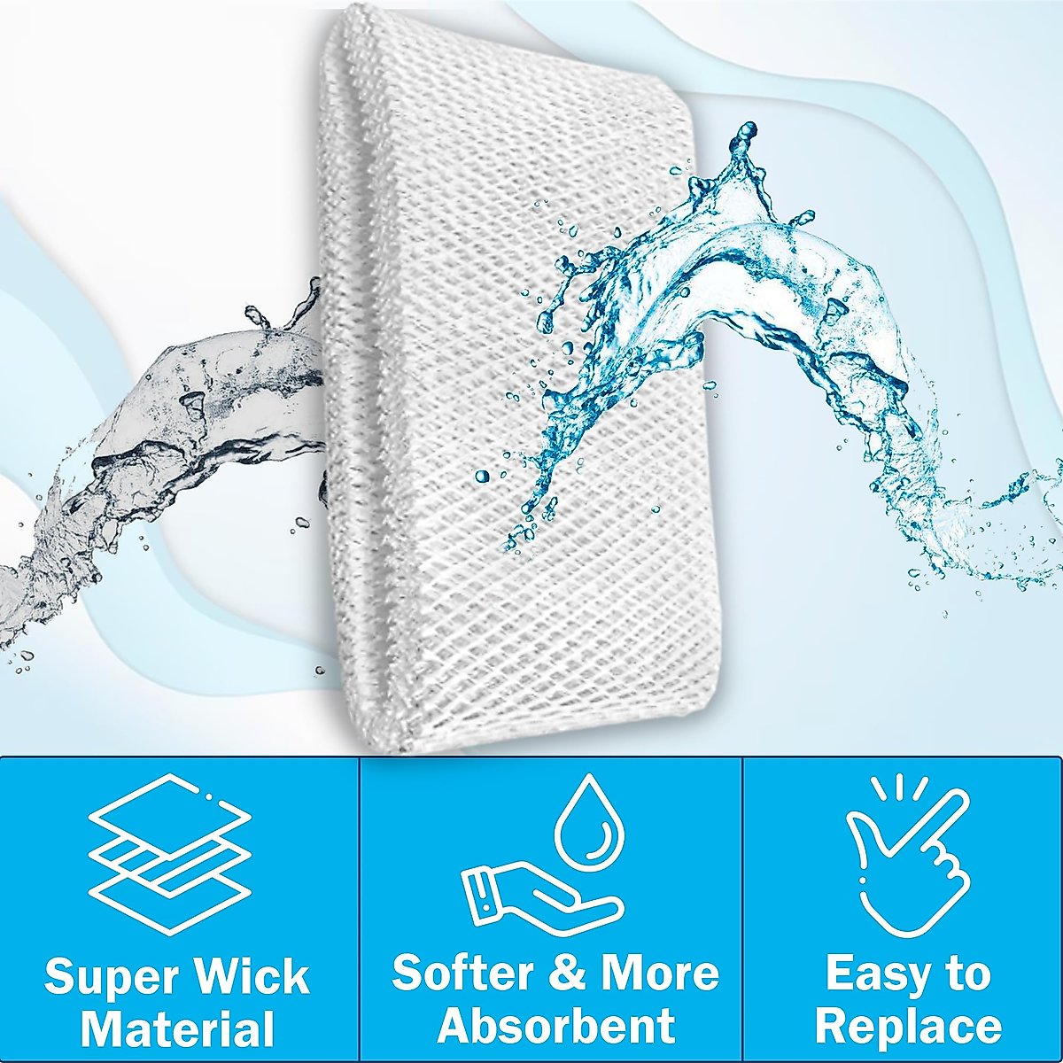 HQRP 2-Pack Wick Filter Compatible with Bionaire BWF75 Filter D Replacement BCM3656 BCM3855 BCM3955 BCM3656-UM BCM3855C BCM3600 Humidifiers