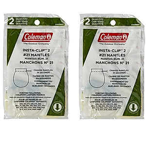 Coleman 21A134C Mantle Sock Instaclip Wire 4Pk Lantern
