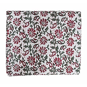 Maviss Homes Indian Traditional Handmade Patchwork Printed Cotton Super Soft Kantha Quilt Blanket | Throw Bedspread Blanket | Bedroom Décor Throw Quilt |Home Décor; Multicolour