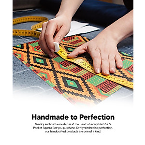 Vittorio Farina Premium Kente Necktie & Matching Pocket Square Set (Kente #2)