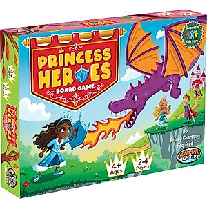 Jumping High Fives Princess Heroes Board Game - Cooperative Princess Castle Game for Kids Ages 4 and Up - Children Develop New Skills Through Play, Perfect for Family Fun Time