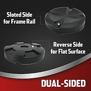 JACK BOSS Jack Pad Universal Large Floor Jack Rubber Pads Adapter Pinch,Weld Side Frame Rail Protector Puck/Pad (2 Pack)