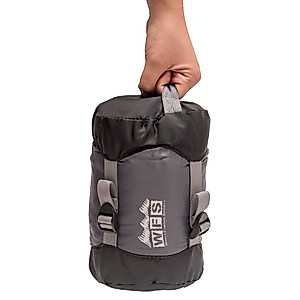 WFS Ultra Lite 40-50 Degree Sleeping Bag or Liner, Black/Grey