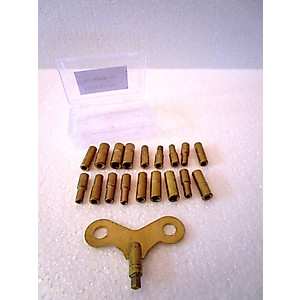 Brass Blessing : Clock Winding Key - 18 Brass (Even and Odd) Antique and Grandfather Key (Even & Odd) (5020)