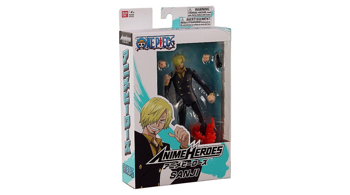 BANDAI Anime Heroes One Piece Figures Sanji Action Figure | 17cm ...