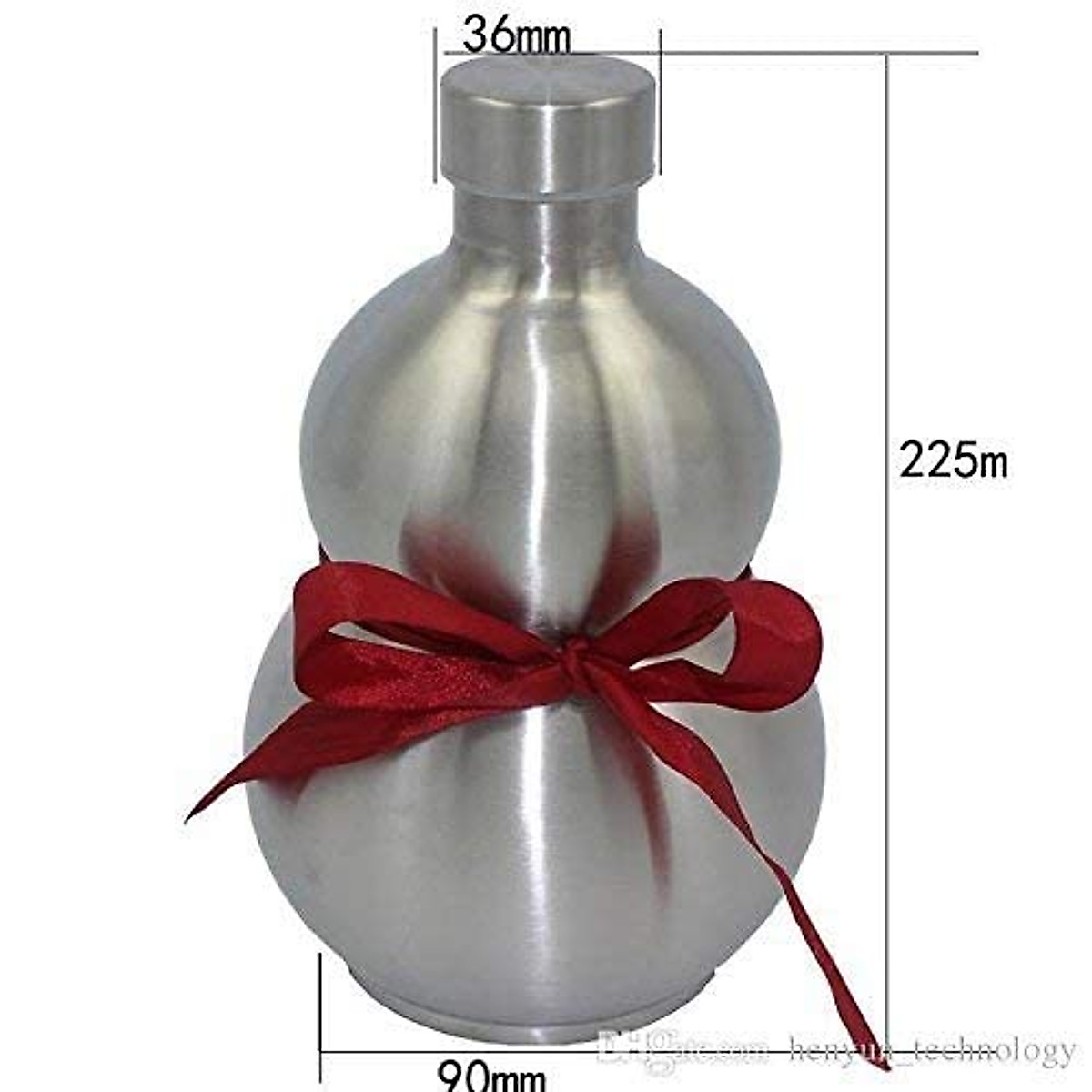 64 Oz Stainless Steel gourd Bottle Kettle Outdoor Brown Strap