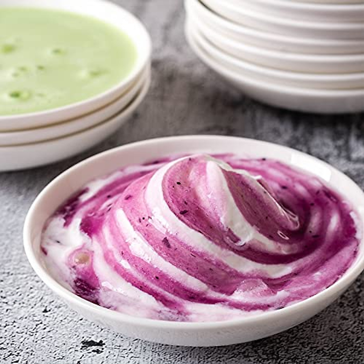 UIBFCWN 3 Oz Ceramic Dipping Bowls, Soy Sauce Dish & Bowl, Small Dipping Sauce Bowls, Flat Cat Dish, Mini Appetizer Plates for Side Dishes, Condiment,BBQ and Party Dinner -4 Inch-Set of 20