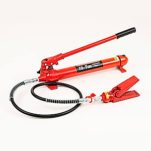 EDLOONG 10 Ton Porta Power Hydraulic Jack, Upgraded Hydraulic Combined Multifunctional Jack for car Repairs,Auto Body Frame Repair Kit (10 Ton)