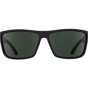 Spy Optic Rocky Sunglasses, Matte Black/Happy Gray/Green, 64 mm
