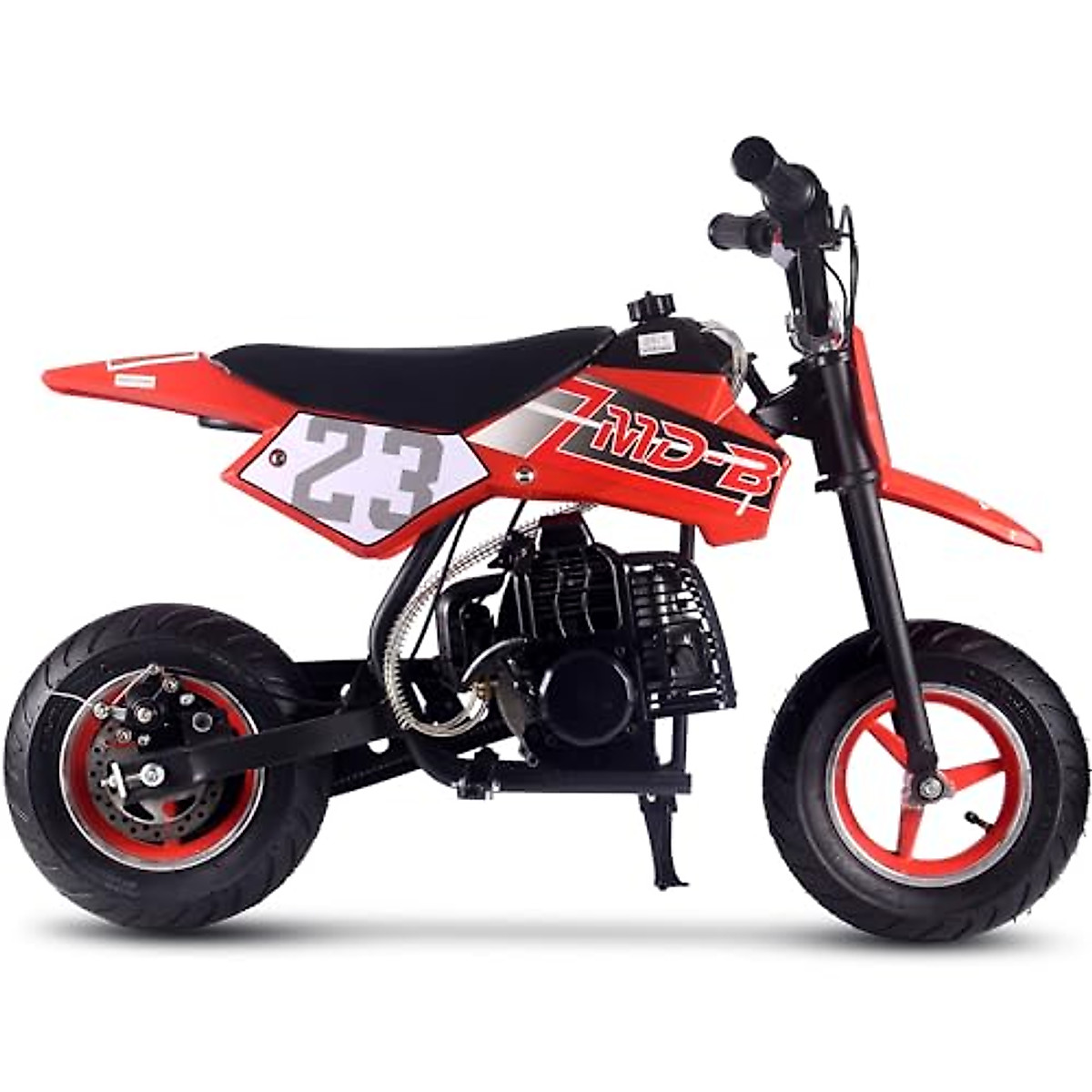 MotoTec DB-02 50cc 2-Stroke Kids Supermoto Gas Dirt Bike Red