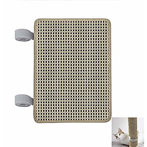 Cat Nail File Scratcher Wrapped Around a Cat Scratching Post, Cat Scratch That Files Nails with 80 Aluminum Oxide Grit, Cat Nail File Can Help to Trim Cat's Nails and Protect Scratch Post