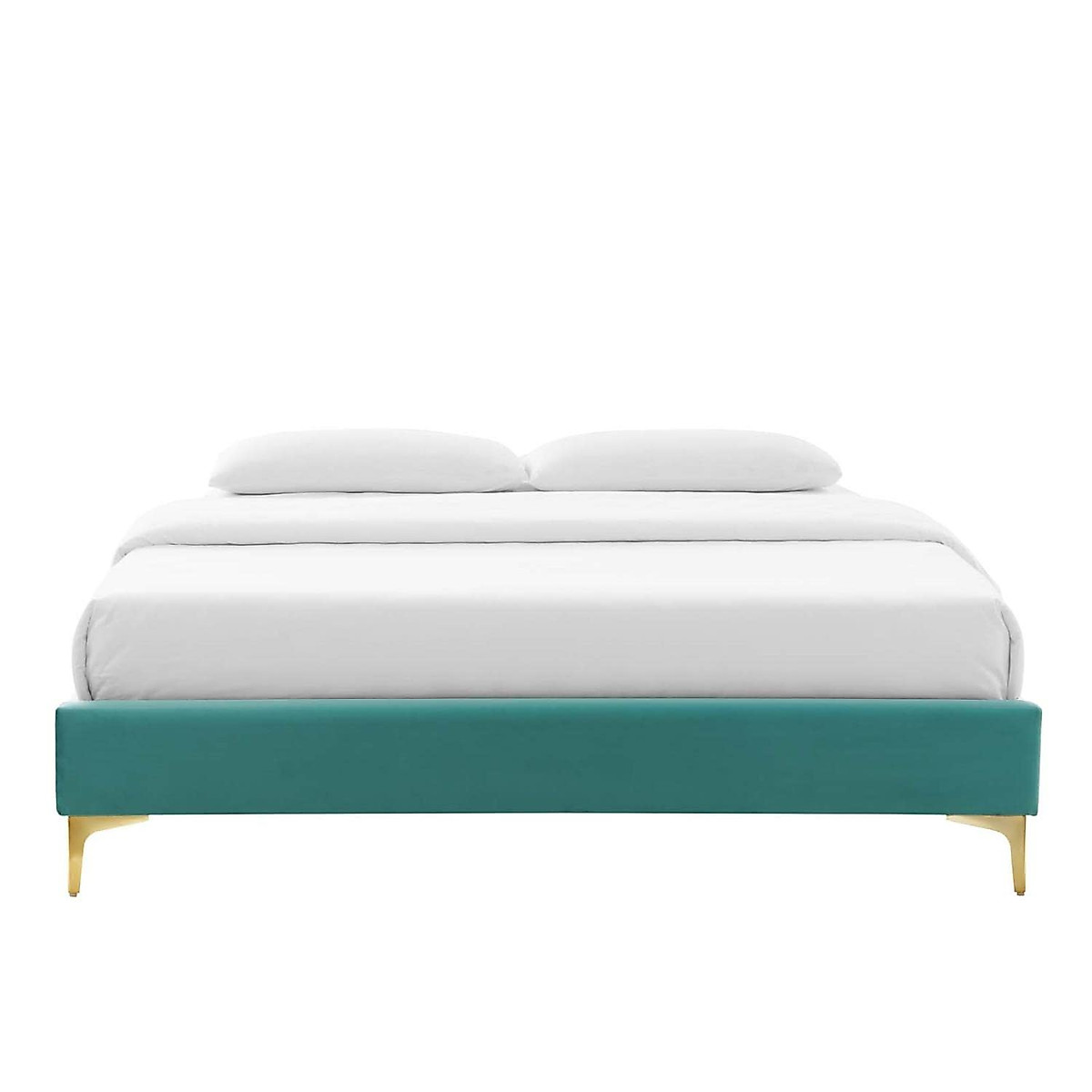 Modway MOD-6306-TEA Sutton Full Performance Velvet Bed Frame, Teal