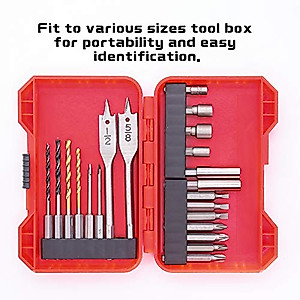 3-13 Holes Hex Shank Screwdriver Bit Holder, Drill Bit and Driver Bit Plastic Screwdriver Head Storage Case, 9 pcs Poly Bag By MKMKYEE