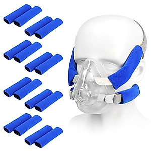 16 Pack Headgear Strap Covers, Universal and Reusable CPAP Strap Covers, Soft-Fleece Strap Pads for Reduce Red Marks, Great Value Kit Supplies by Medihealer