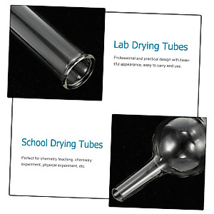Hemoton 5pcs Chemical Experiment Equipment Candy Tubes Containers Chemistry Drying Tube Glass Laboratory Drying Tube Single Ball Drying Tubes Glass Drying Tubes Filling Glass Tube