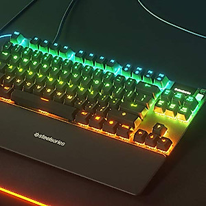 SteelSeries Apex 7 TKL - Mechanical Gaming Keyboard - OLED Display - Brown Switches - American (QWERTY) Layout