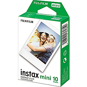 Fujifilm Instax Mini Film Single Pack 10 Sheets per Pack, White Border (16386004)