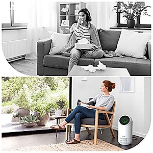 Afloia Air Purifier for Home Large Room H13 True HEPA Filter Air Cleaner with 24db Sleep Mode Remove 99.99% of Dust, Pet Dander, Pollen for Office, Bedroom, Fillo White