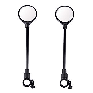 2 PCS Bike Mirror, Adjustable Rotatable Rear View Convex Mirror Bicycle Mirrors Handlebars for Mtb, Outdoors, Cycling