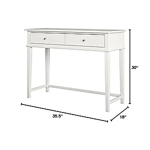 Ameriwood Home Franklin Writing Desk, Soft White