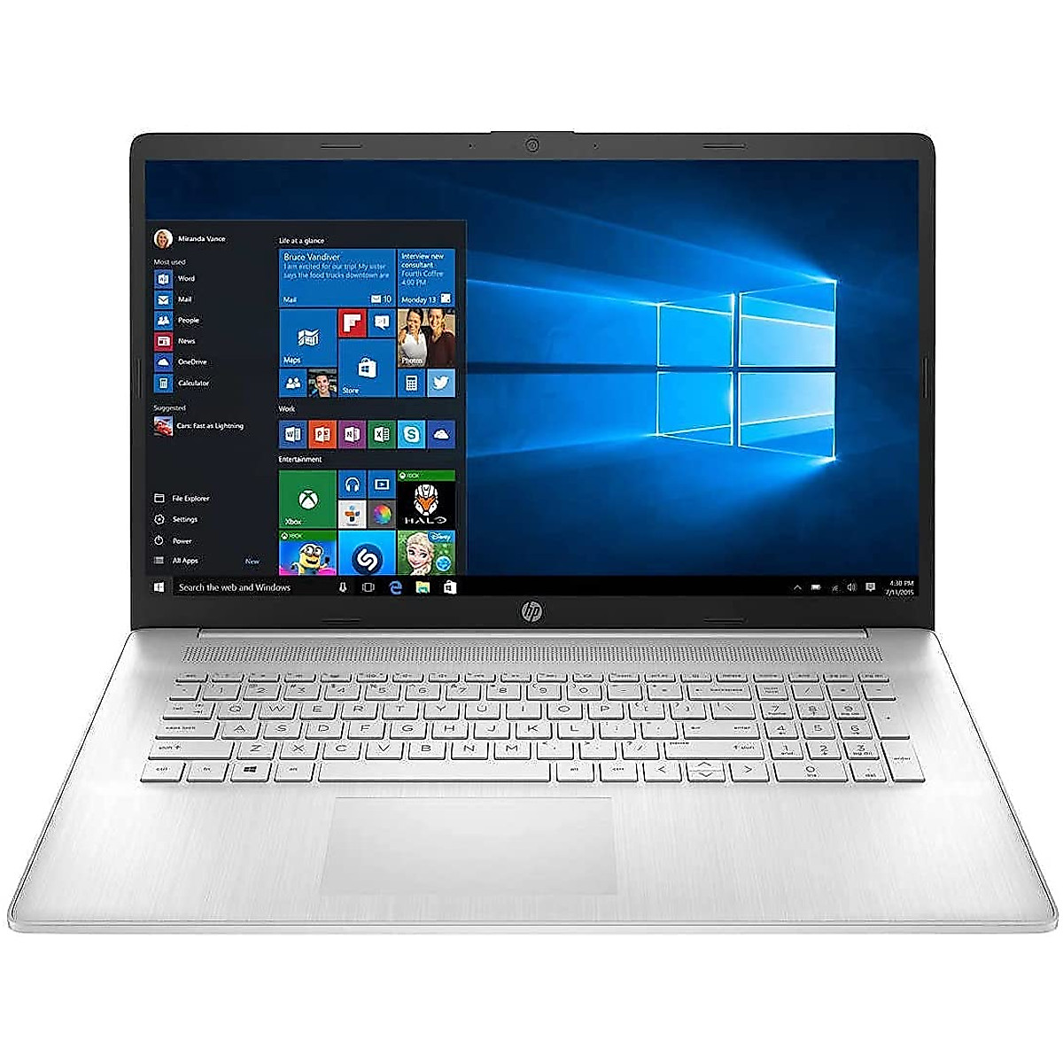 HP Laptop 17 17.3” Touch Screen Laptop, AMD Ryzen 5 5500U, 12GB RAM 1TB HDD, USB-C, HDMI, HD Webcam, Wi-Fi, AMD Radeon Graphics, Windows 10 Home, w/Accessories (17.3” Touch| 12GB RAM| 1TB HDD)