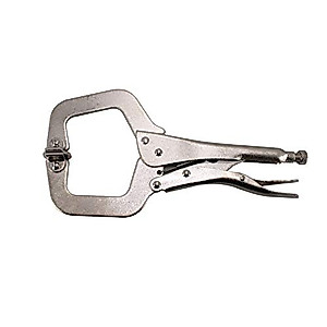 HFS (R) 11-Inch Swivel Pad Locking C-Clamp Locking Pliers (10 pcs)