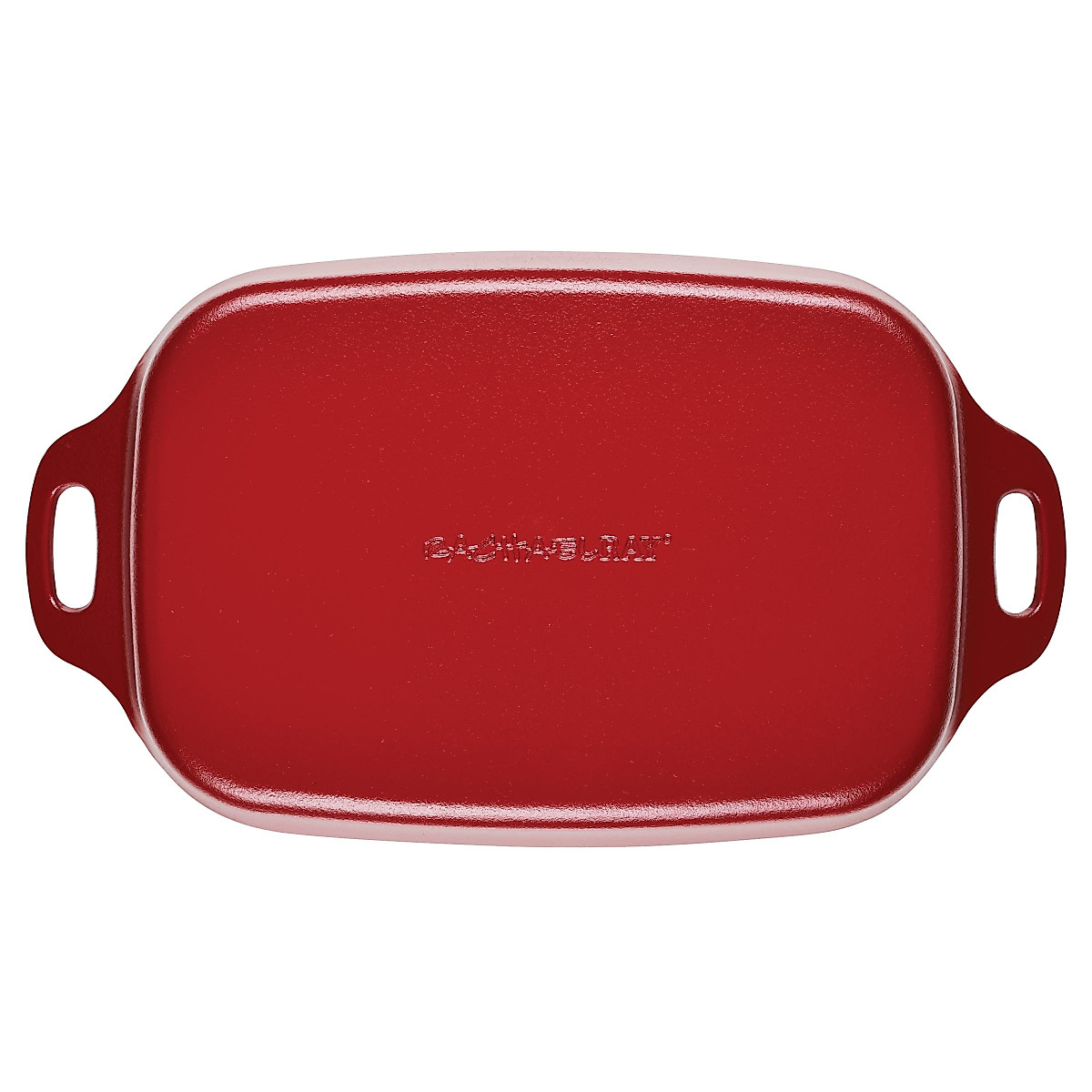 Rachael Ray NITRO Cast Iron Roasting Lasagna Pan/Baking Dish, Roaster/Rectangular, 9 Inch x 13 Inch, Red