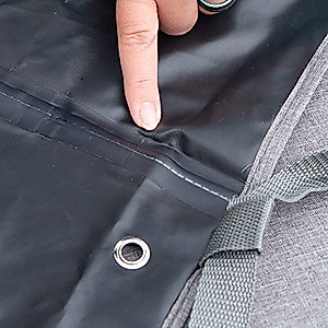 MODERN LEISURE 3008 Garrison Waterproof Loveseat Cover (82.5 W x 38 D x 38.25 H inches), Heather Grey