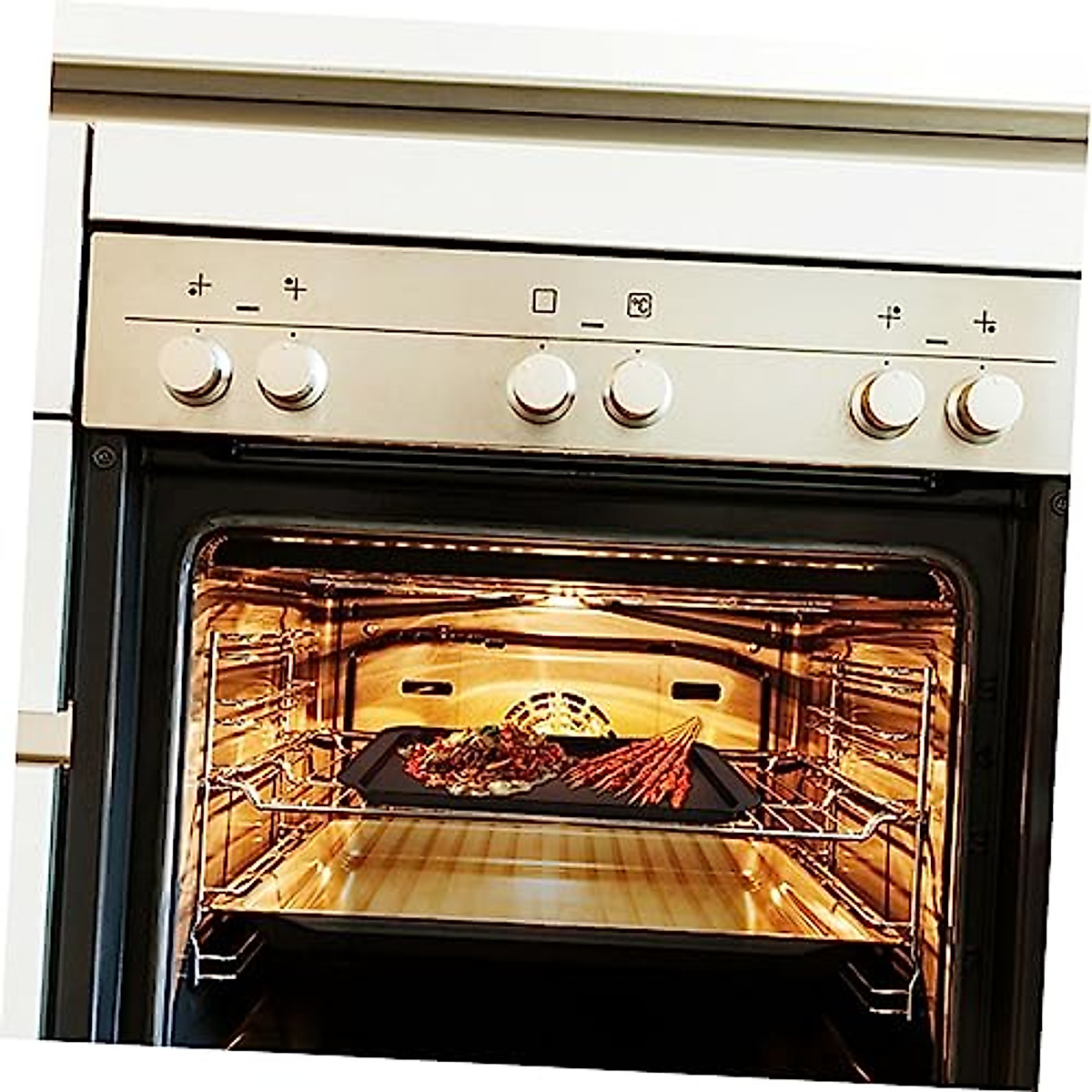 UPKOCH 4 Pcs cake pan stainless steel cooking trays baking pan oven roasting pan black toaster oven nonstick bakeware pan baking tray for oven cookie Multifunction Non-stick coating