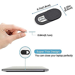 ProCase 5 Pack Pen Loop Holder for Notebooks Tablet Cases Bundle with 6 Pack Webcam Cover Slide for Laptop Phone