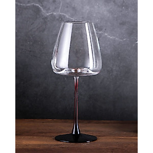 GIFORYA Wine Glasses Set of 2,19 OZ Crystal Clear Wine Glasses, Unique Long Stem Wine Glasses for Daily Use or Birthday Gift, Lead-Free Premium Drinking Glassware