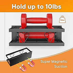 Mr Rabbi Magnetic Spice Rack for Refrigerator, 3 Pack Magnetic Fridge Organizer, Metal Spice Rack Organizer Magnetic Shelf for Refrigerator and Microwave Oven with 2 hooks