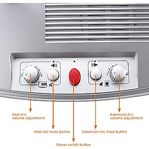 Retekess TW101 Window Speaker Support Mute, External Audio, Intercommunication Microphone for Business, Travel Agency, Hospital, School