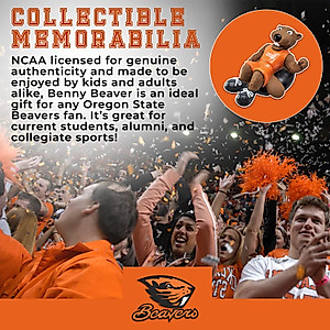Rubber Tubbers Oregon State Beavers (Benny Beaver) Collegiate Bathtub Toys - Officially Licensed NCAA Team Mascots, Authentic Sports Memorabilia, Novelty Rubber Ducks (Oregon State University)