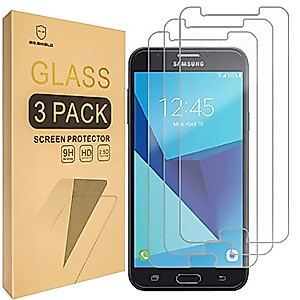 Mr.Shield [3-PACK] Designed For Samsung Galaxy J7 2017 / J7 Perx / J7 Sky Pro / J7 Prime / J7V / J7 V [Tempered Glass] Screen Protector [Japan Glass With 9H Hardness] with Lifetime Replacement