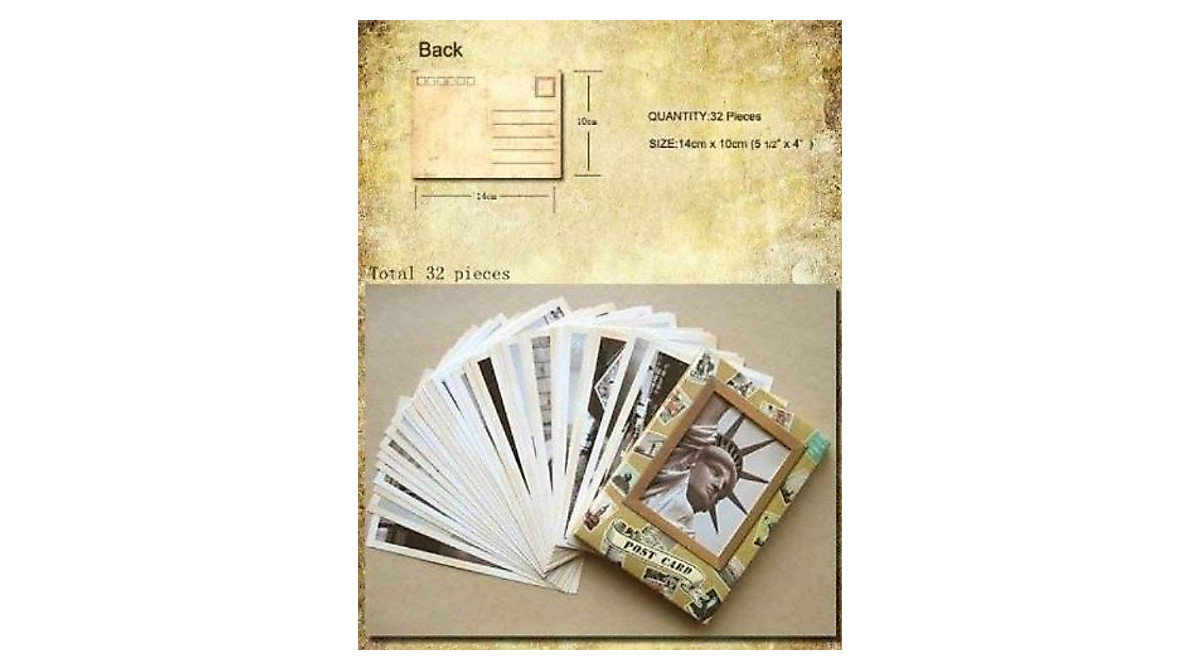Vintage Retro Postcards Set - 32 PCS for Collectors