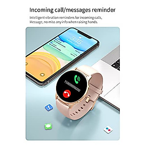 Holiday Smart Watches Women Men (Answer/Make Calls), 1.7” Fitness Tracker Watch with Heart Rate/Sleep Monitor/Pedometer, IP68 Waterproof Watch for Android iOS Phones (us-36black)