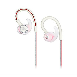 JBL Reflect Contour 2 Wireless Sport in-Ear Headphones with Three-Button Remote and Microphone - White