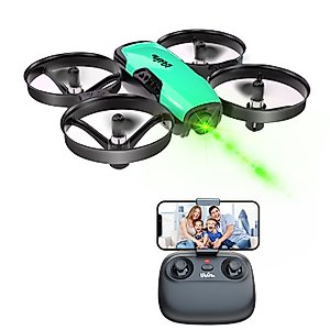 Loolinn | Drones for Kids with Camera - Mini Drone, Remote Control Quadcopter UAV with 90° Adjustable Camera, Security Guards, FPV Real Time Transmission Photos and Videos (Gift Idea)