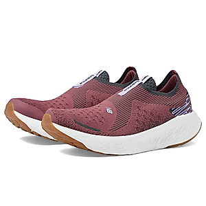 New Balance Women's Fresh Foam X 1080 Unlaced V1 Running Shoe, Washed Burgundy/Blacktop, 8.5