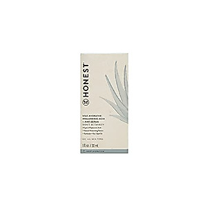 Honest Beauty Stay Hydrated Hyaluronic Acid + NMF Serum with 3 Types of Hyaluronic Acid | EWG Certified + Dermatologist Tested | Vegan + Cruelty Free | 30 mL